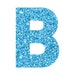 Blue Glitter Letters and Numbers, Blue Glitter Alphabet, Blue Glitter ...