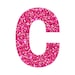 Pink Glitter Letters and Numbers, Pink Glitter Alphabet, Pink Glitter ...
