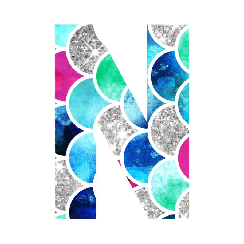 The Rainbow Fish Inspired Letters and Numbers the Rainbow | Etsy