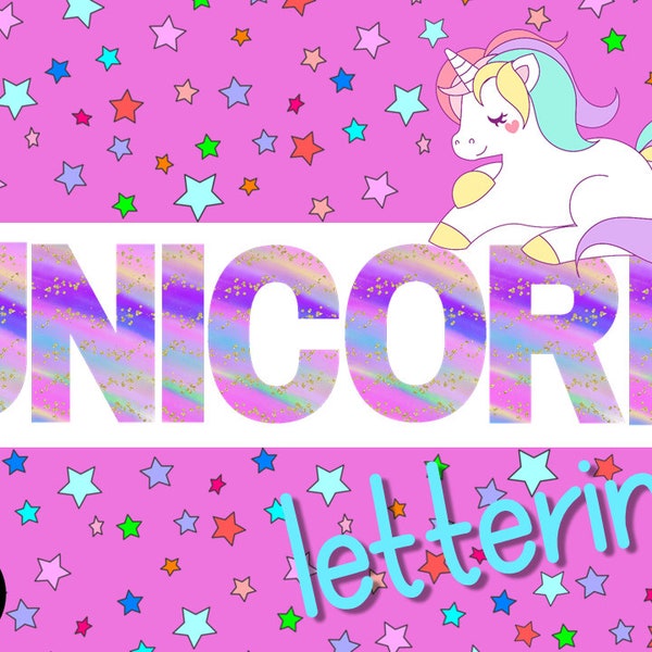Unicorn Alphabet - Etsy