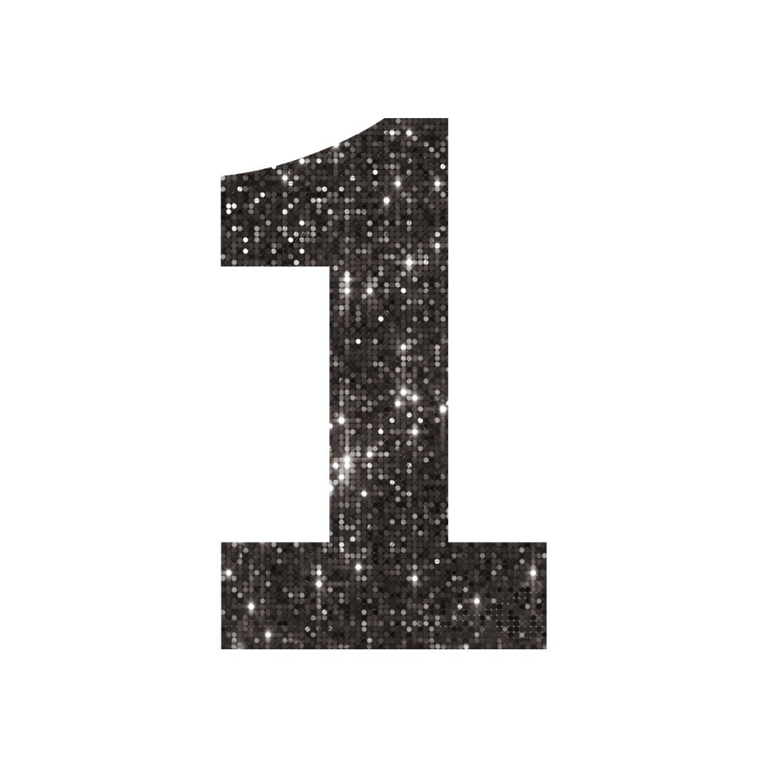 Black Sequins Letters & Numbers, Black Glitter Alphabet, Black Letters ...