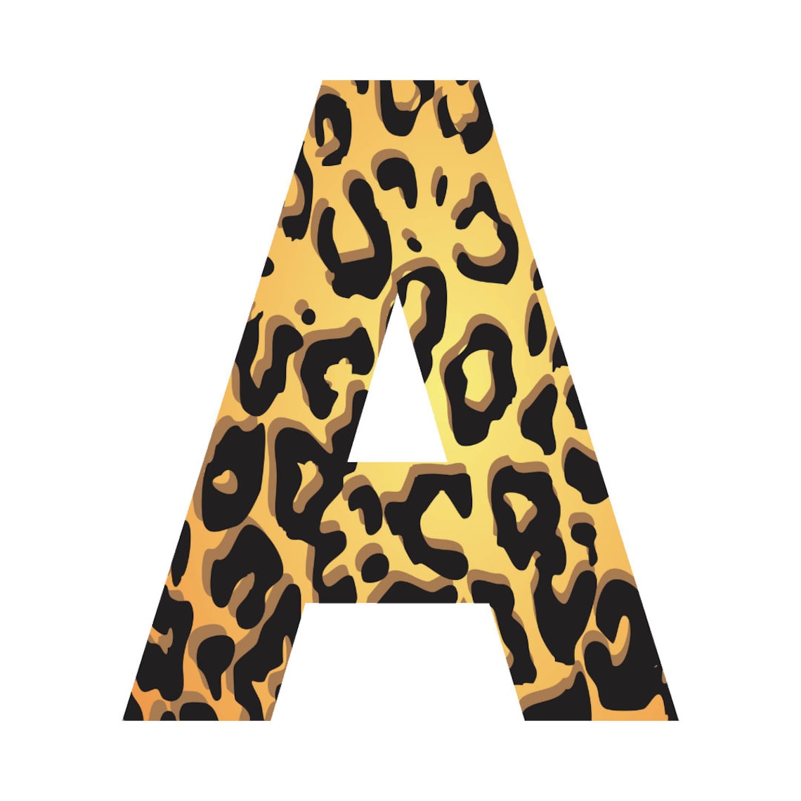 Leopard Print Letters and Numbers, Leopard Print Alphabet, Leopard ...