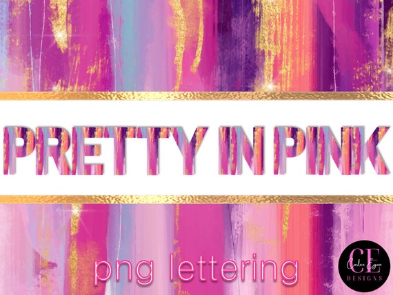 Pretty Pink Letter A