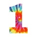 Rainbow Tie Dye Letters and Numbers, Rainbow Tie Dye Alphabet, Rainbow ...