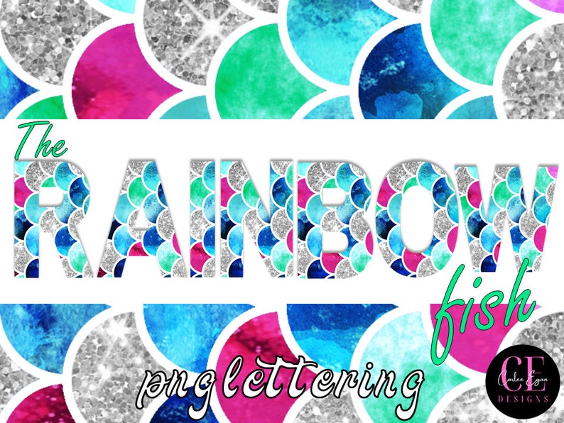 The Rainbow Fish Inspired Letters and Numbers, the Rainbow Fish ...