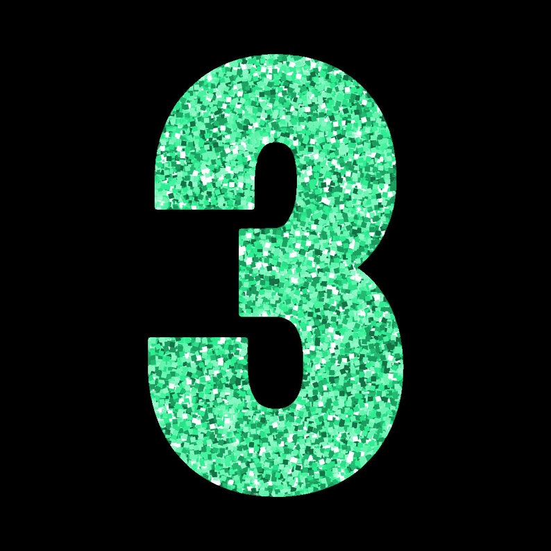 Green Glitter Letters and Numbers, Green Glitter Alphabet, Green ...