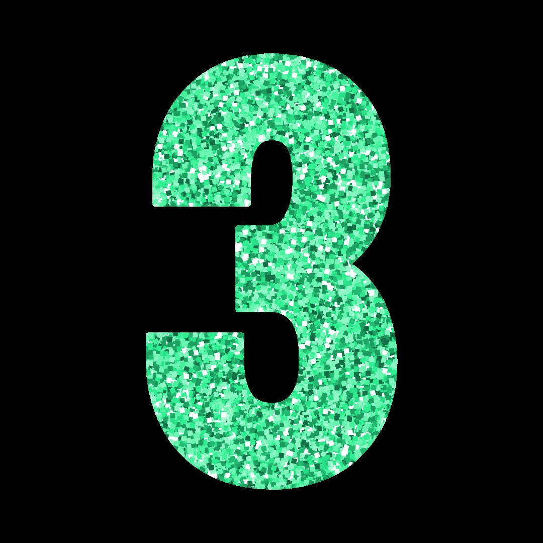 Green Glitter Letters and Numbers, Green Glitter Alphabet, Green ...