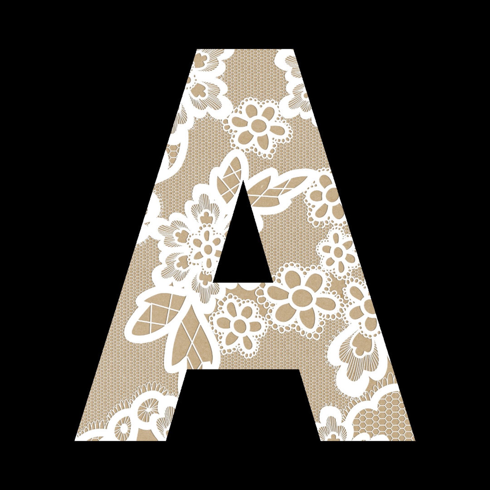 Lace Letters and Numbers, Lace Alphabet, Lace Letters, Pretty Lace ...