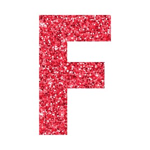 Ruby Red Glitter Letters and Numbers Ruby Red Glitter | Etsy
