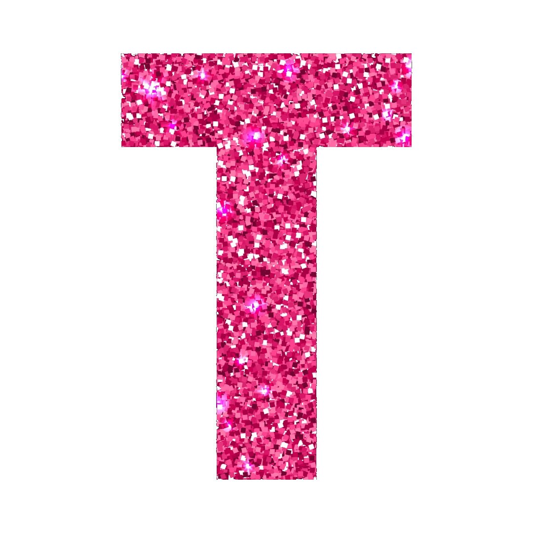 Pink Glitter Letters and Numbers Pink Glitter Alphabet Pink | Etsy Canada