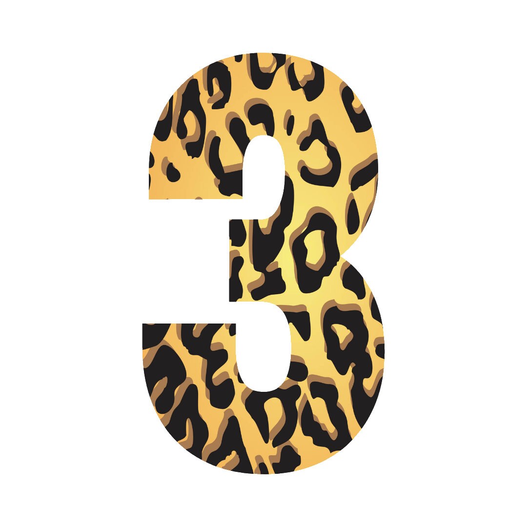 Leopard Print Letters and Numbers, Leopard Print Alphabet, Leopard ...