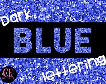 Dark Blue Numbers - Etsy