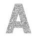 Silver Glitter Letters and Numbers, Silver Glitter Alphabet, Silver ...