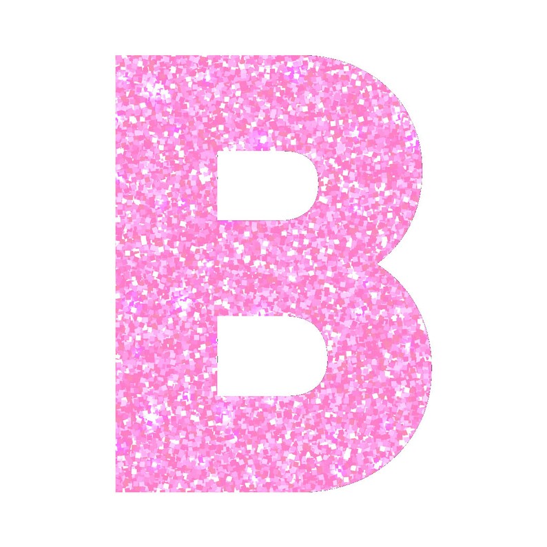 Baby Pink Glitter Letters and Numbers, Baby Pink Alphabet, Baby Pink ...