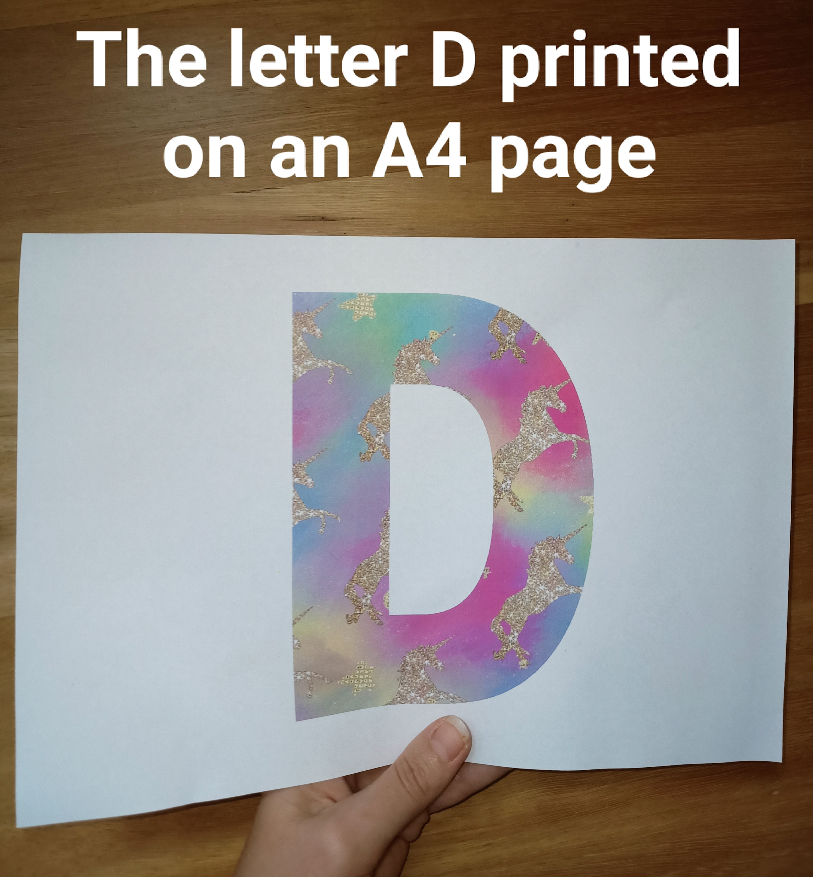 Sparkling Unicorns Letters and Numbers, Sparkling Unicorns Alphabet ...