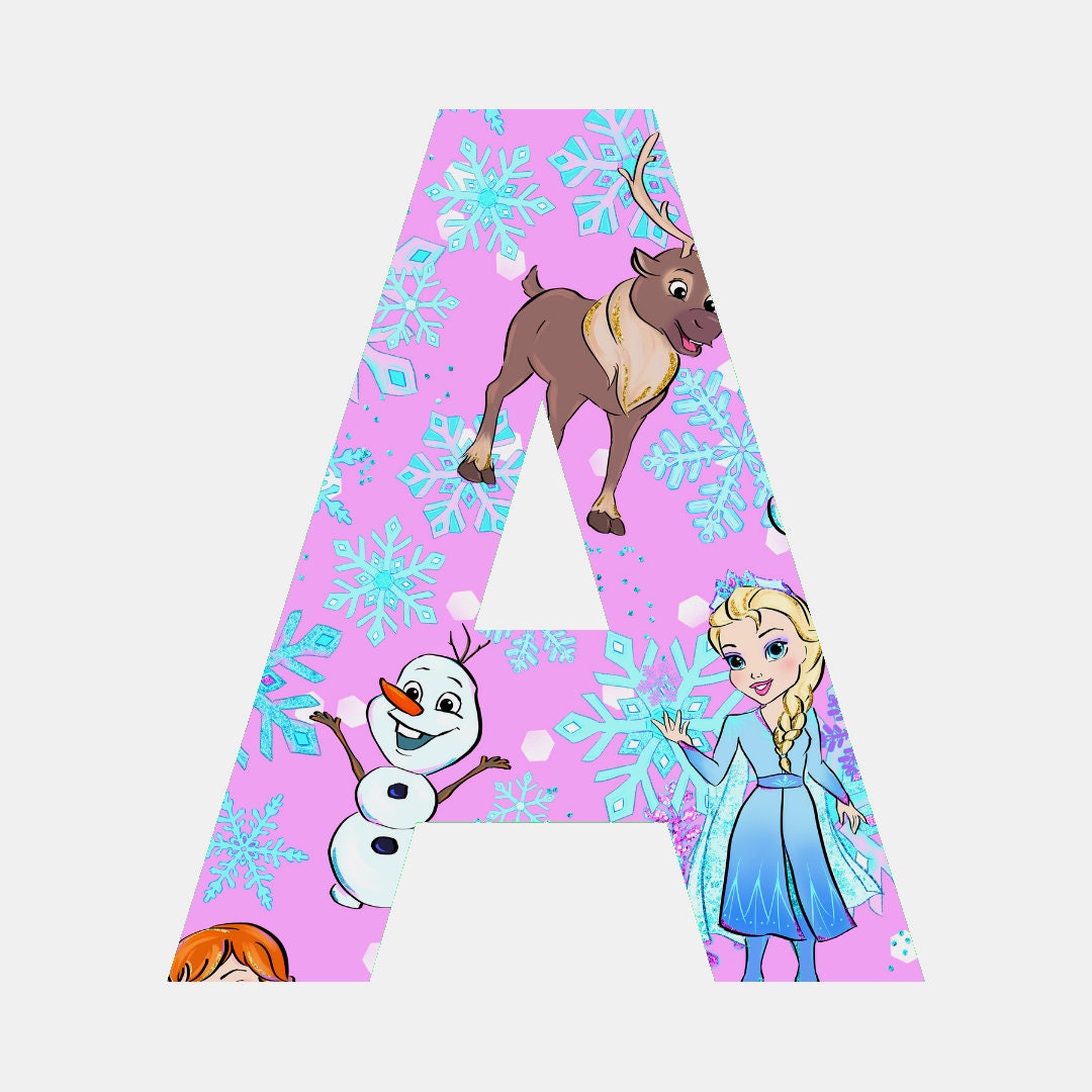 Frozen Inspired Letters & Numbers, Frozen Inspired Letters, Frozen ...