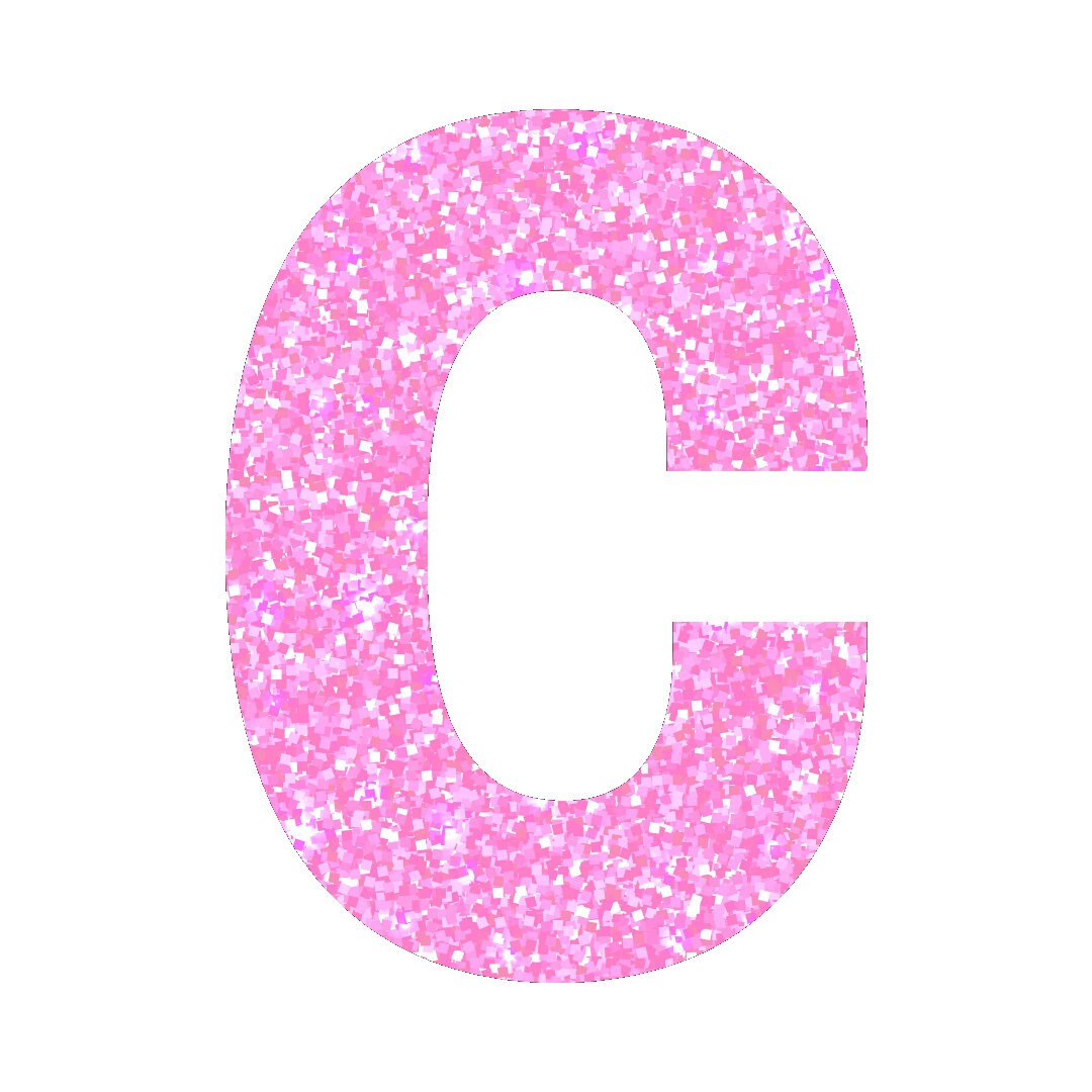 Baby Pink Glitter Letters and Numbers, Baby Pink Alphabet, Baby Pink ...