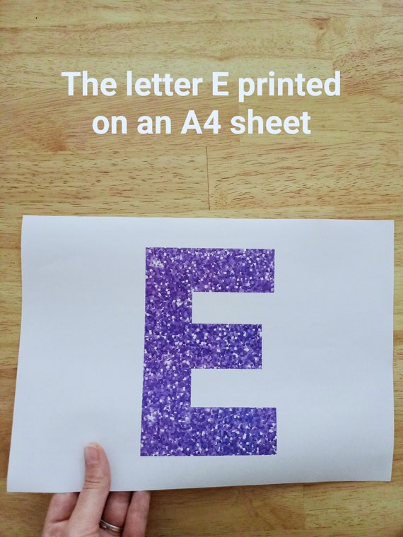 Purple Letter E
