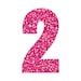 Pink Glitter Letters and Numbers, Pink Glitter Alphabet, Pink Glitter ...
