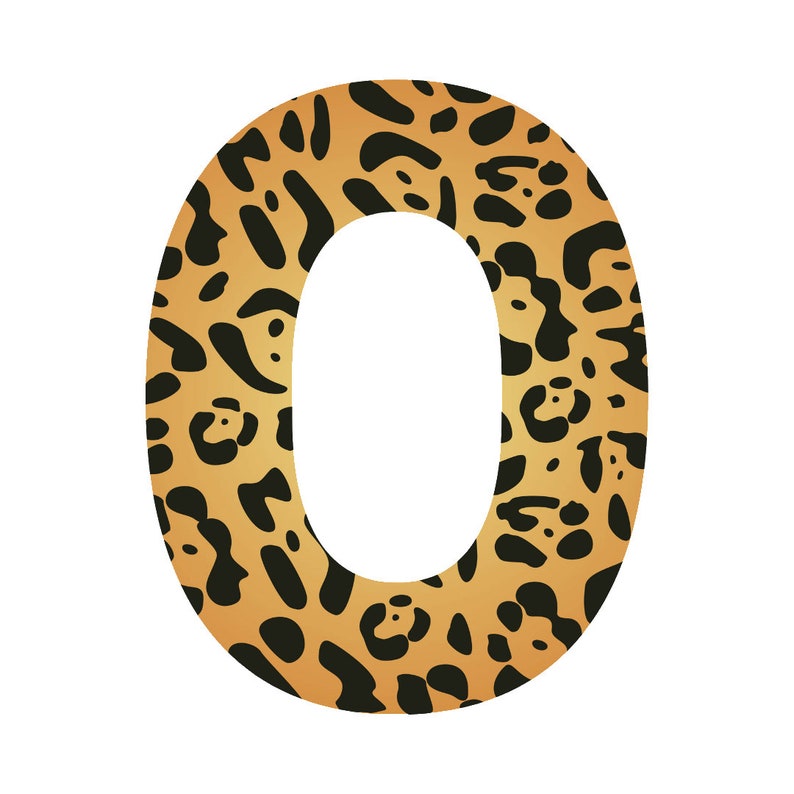 Animal Print Letters and Numbers, Animal Print Alphabet, Jungle ...