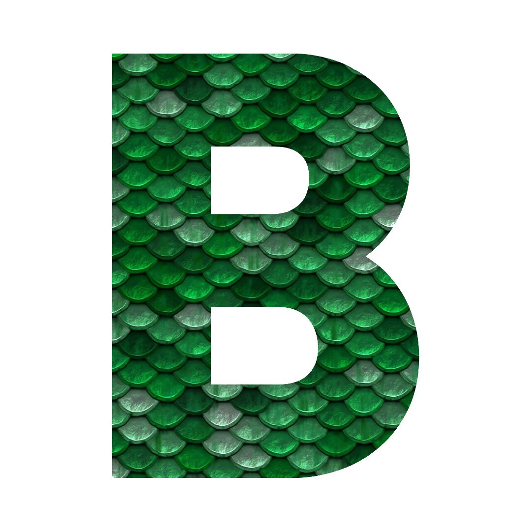 Dragon Scales Letters and Numbers, Dragon Scales Alphabet, Dragon ...