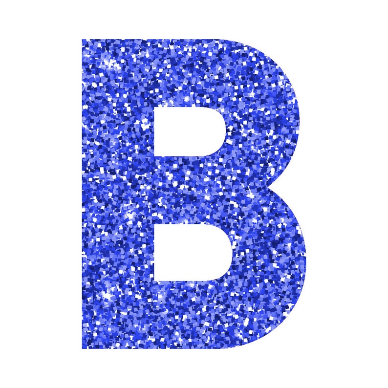 Dark Blue Glitter Letters and Numbers, Dark Blue Glitter Alphabet, Blue ...