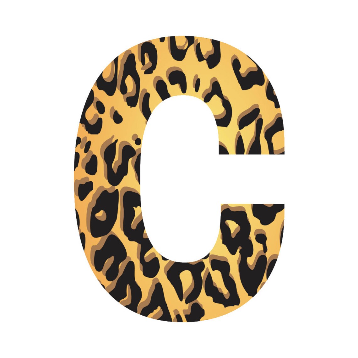 Leopard Print Letters and Numbers, Leopard Print Alphabet, Leopard ...