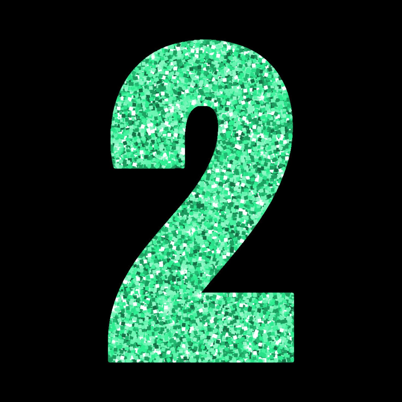 Green Glitter Letters and Numbers, Green Glitter Alphabet, Green ...