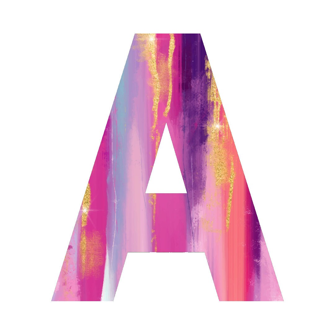 Pretty in Pink Letters and Numbers, Pretty in Pink Alphabet, Pink ...