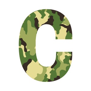 Army Green Camo Letters and Numbers, Green Camouflage Alphabet, Green ...