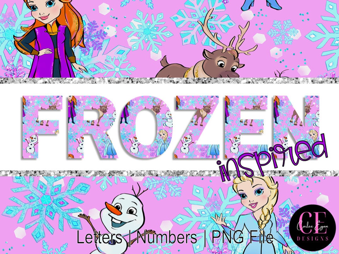 Frozen Inspired Letters & Numbers, Frozen Inspired Letters, Frozen ...