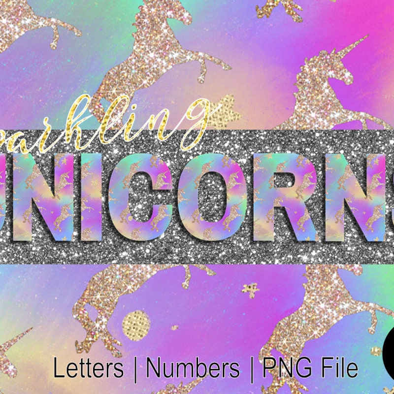Unicorn Letters - Etsy