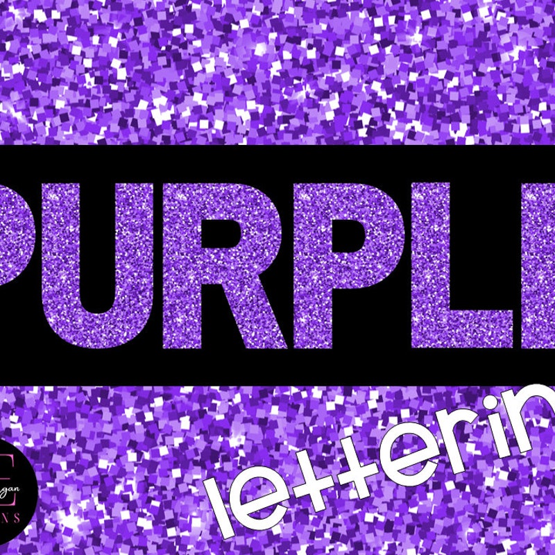 Purple Alphabet - Etsy