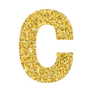 Gold Glitter Letters and Numbers, Gold Glitter Alphabet, Gold Glitter ...