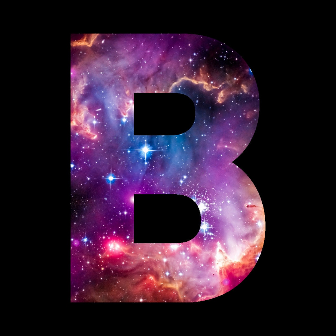 Galaxy Letters and Numbers, Galaxy Alphabet, Galaxy Digital Alphabet ...