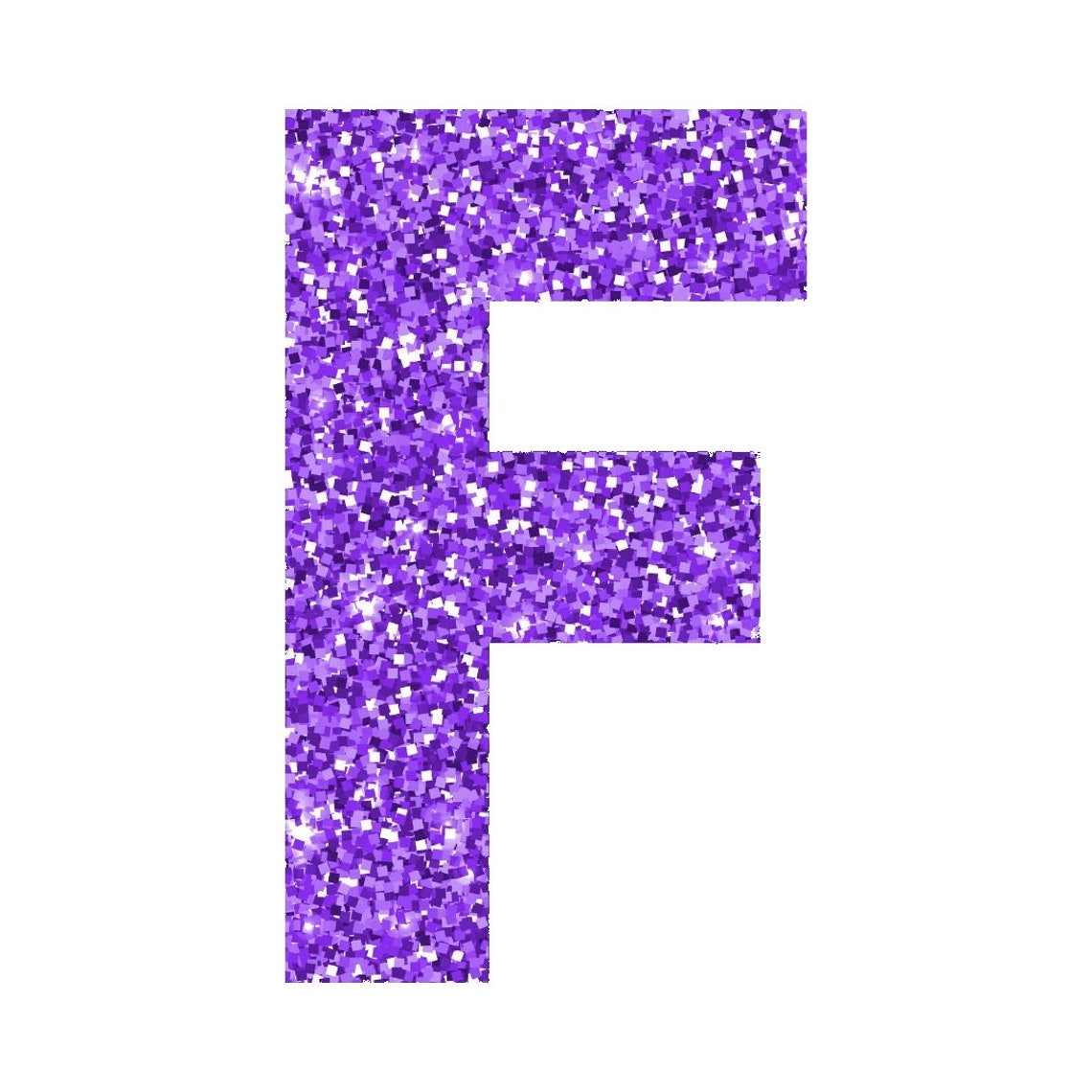 Purple Glitter Letters and Numbers Purple Glitter Alphabet | Etsy