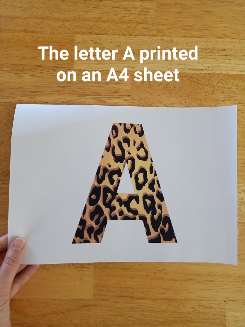 Leopard Print Letters and Numbers, Leopard Print Alphabet, Leopard ...