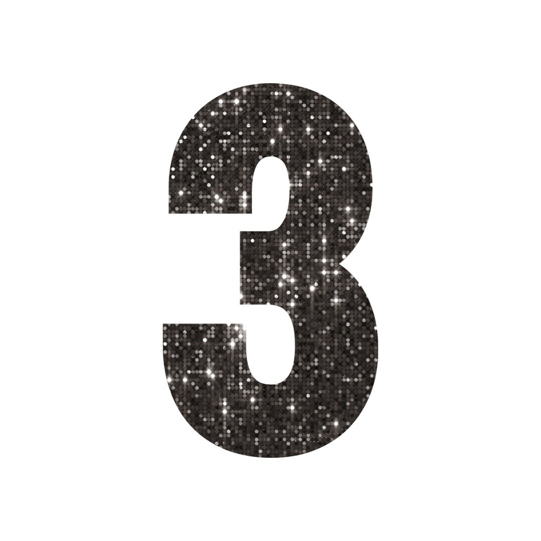 Black Sequins Letters & Numbers, Black Glitter Alphabet, Black Letters ...