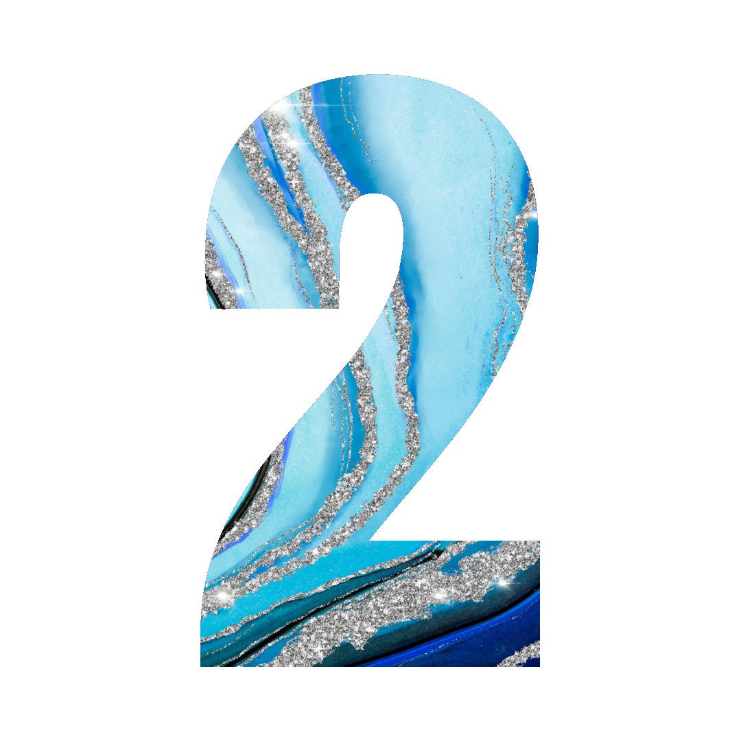 Blue Crystal Agate Letters and Numbers, Blue Crystal Agate Alphabet ...