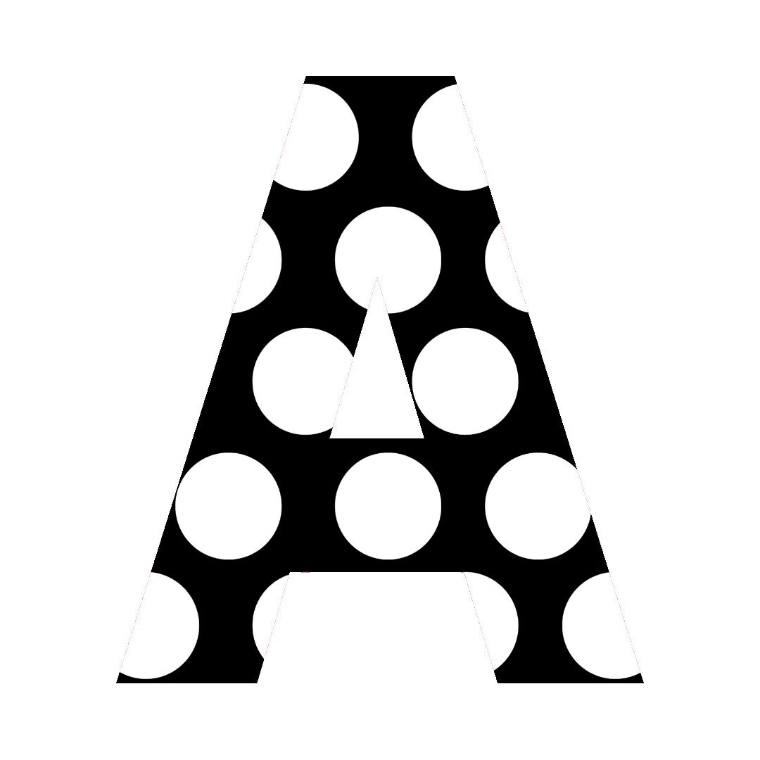 Large Black and White Polka Dot Letters and Numbers, Polka Dot Alphabet ...