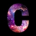 Galaxy Letters and Numbers, Galaxy Alphabet, Galaxy Digital Alphabet ...
