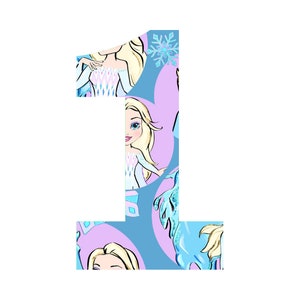 Princess Elsa Inspired Letters and Numbers, Princess Elsa Letters ...