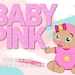 Baby Pink Glitter Letters and Numbers, Baby Pink Alphabet, Baby Pink ...