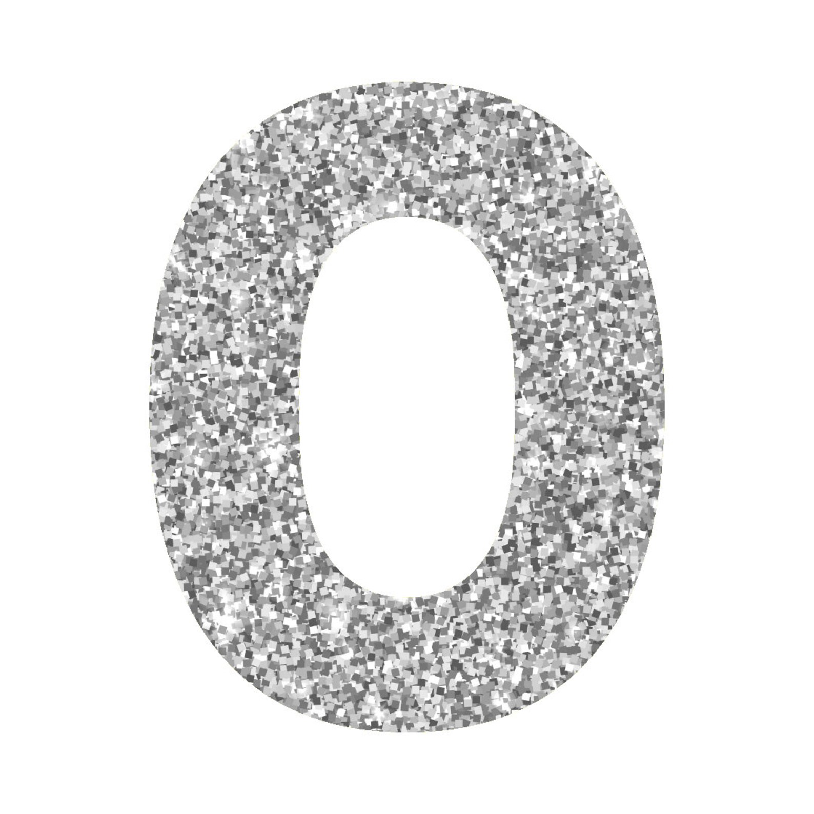 Silver Glitter Letters and Numbers PNG | Etsy