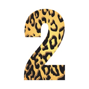 Leopard Print Letters and Numbers, Leopard Print Alphabet, Leopard ...