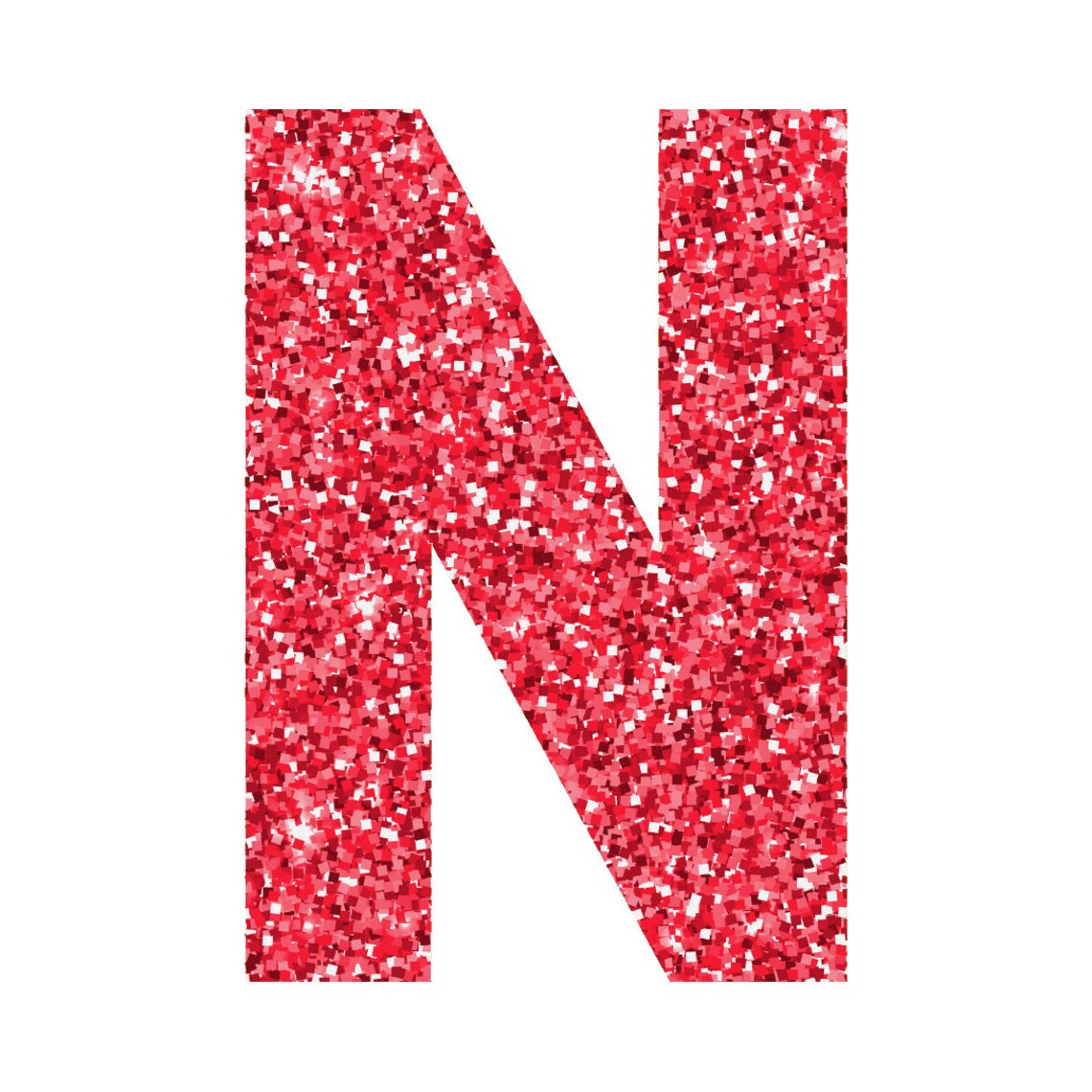 Ruby Red Glitter Letters and Numbers Ruby Red Glitter | Etsy