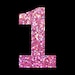 Pink Confetti Letters and Numbers, Confetti Alphabet, Pink Confetti ...