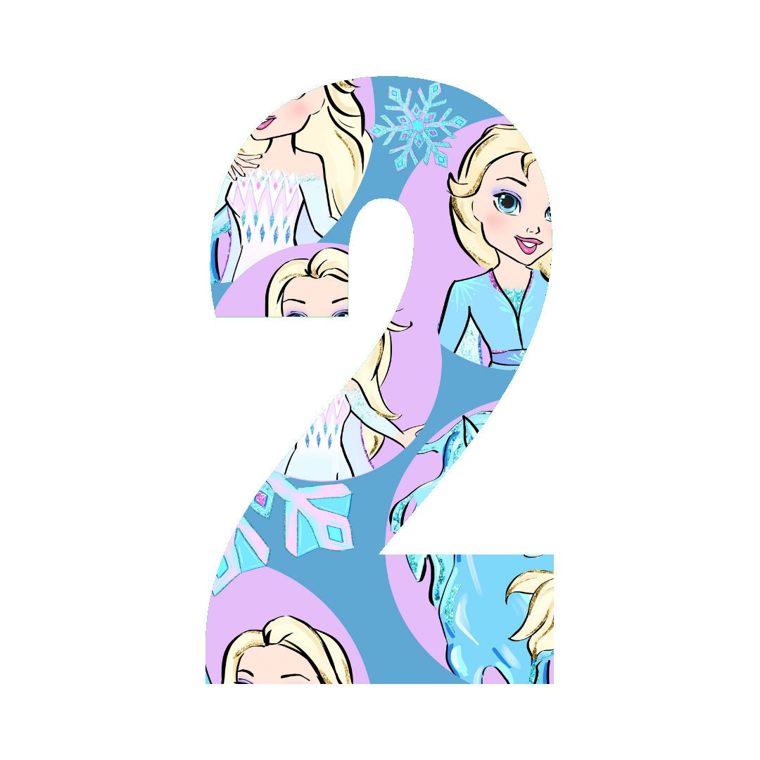 Princess Elsa Inspired Letters and Numbers, Princess Elsa Letters ...