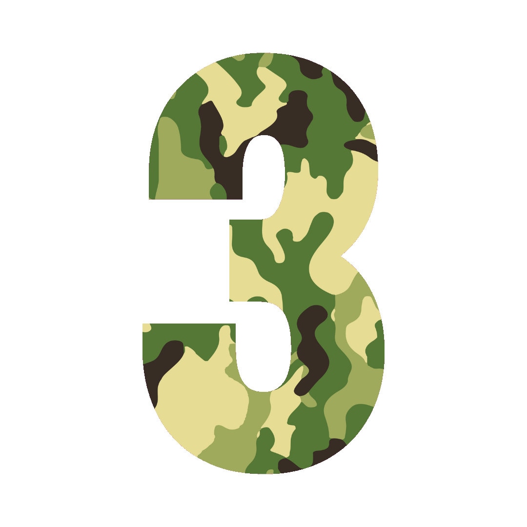 Army Green Camo Letters and Numbers, Green Camouflage Alphabet, Green ...