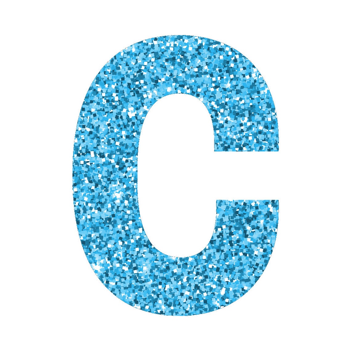 Blue Glitter Letters and Numbers, Blue Glitter Alphabet, Blue Glitter ...